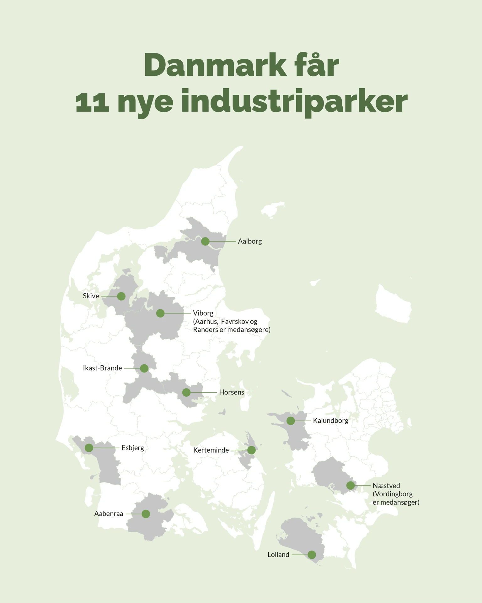 Danmark får 11 nye industriparker - Regeringen.dk